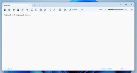 notepad with improved toolbar concept r windows redesign