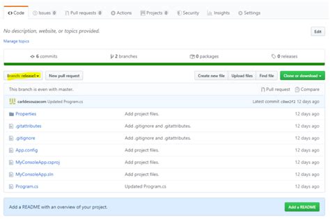 Creating A New Branch In Github From Visual Studio Carl De Souza