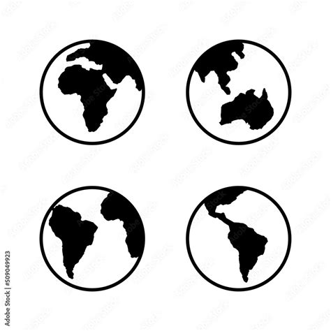 World Map Vector Worldmap Sign And Symbol Globe Icon Stock Vector Adobe Stock
