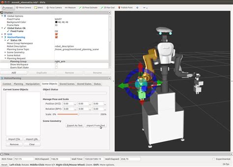 チュートリアル Moveit Gui — Rtmrosnextage 080 Documentation