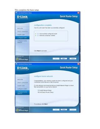 D Link Router Setup Example PDF Computer Networking Computing