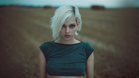 White Short Hair Girl 4k Wallpaperhd Girls Wallpapers4k Wallpapers