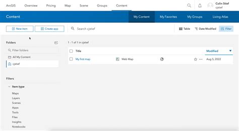 Step 2 Create A MapBuilder Application In ArcGIS Online