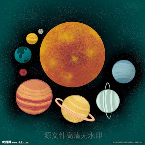 太阳和八大行星设计图psd分层素材psd分层素材设计图库昵图网