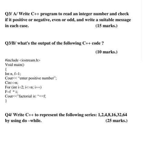 Solved Q A Write C Program To Read An Integer Number And Chegg