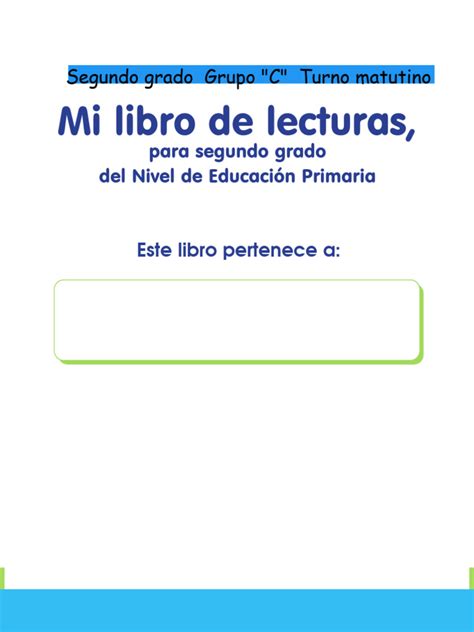 Mi Libro De Lecturas Para Segundo Grado Primaria Pdf