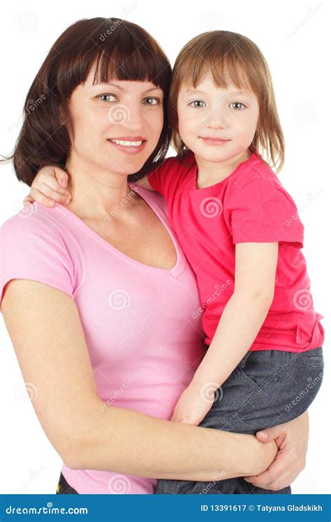 Moeder Met Dochter Stock Afbeelding Image Of Mooi Binnen 13391617