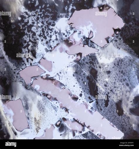 visual experimental artwork using chemigram process to create an