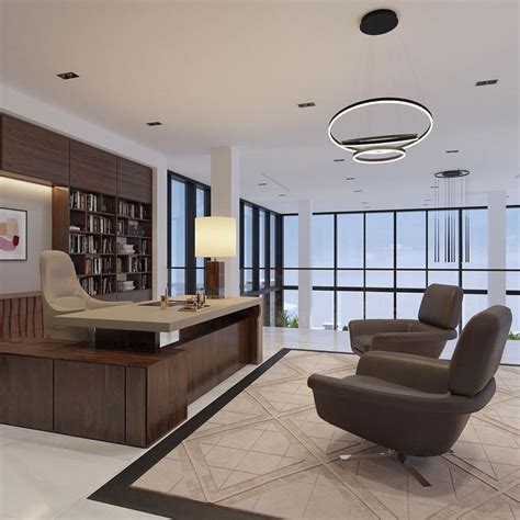 ДИЗАЙН ИНТЕРЬЕРА ️ ДИЗАЙНЕР On Instagram “Этот кабинет находится на 2 м этаже пентхауса 🏢