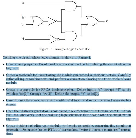 Figure 1 Example Logic Schematic Consider The
