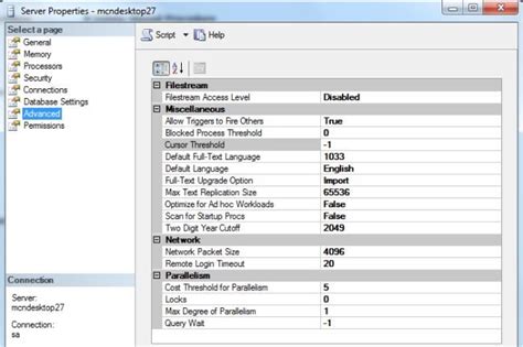 Configure The Cursor Threshold Option In SQL Server 2008