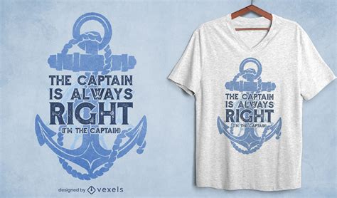 Nautical Ship Anchor T Shirt Design