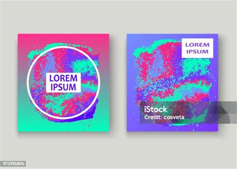 네온 스플래시 예술 커버 디자인입니다 유체 홀로그램 그라데이션 폭발 튀기지 질감 배경 유행 창조적인 서식 파일 벡터 보고서 카탈로그 책자 플라이어 제품 커버 구도에 대한