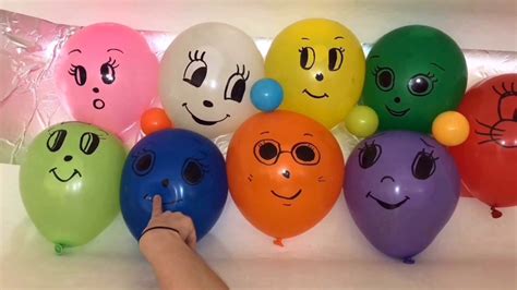 Шарики с водой Учим цвета Красный шарик, где же ты Развивающее видео ...