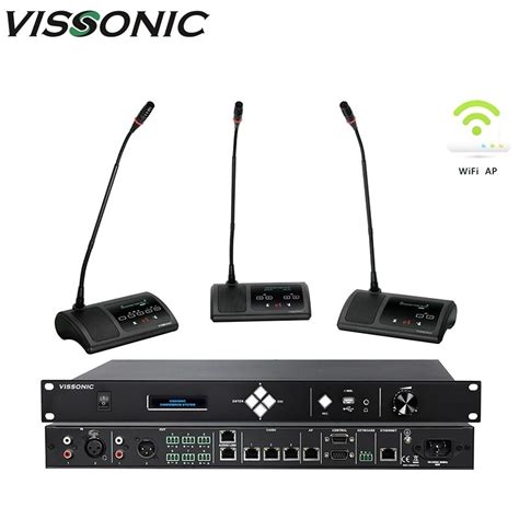 Full Digital Networked Dsp Conference System Wireless And Wired Processor Conference Controller