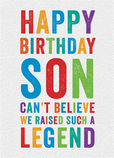 Happy Birthday Son Card Scribbler Cards And Ts