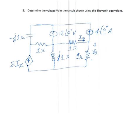 Solved Determine The Voltage V0 In The Circuit Shown Using Chegg Com