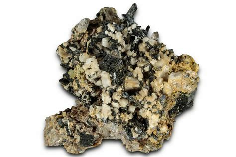 28 Aegirine And Smoky Quartz Crystals With Feldspar Malawi 326659