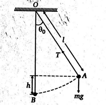 The angular amplitude of a simple pendulum is θ The maximum tension in its string will be