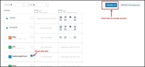 Revoking Document Folder Access To A Recipient Centrl