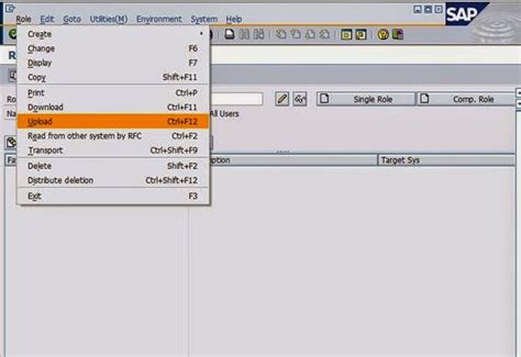 Sap Basis Tutorials How To Downloadupload Roles From Pfcg In Sap