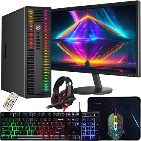 Hp Prodesk Desktop Rgb Lights Computer Intel Core I Ghz Gb Ram Gb Ssd Inch