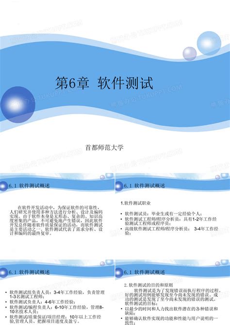 软件测试ppt模板下载 编号qakkbdvv 熊猫办公