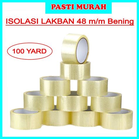 Isolation Duct Tape 48 Mm Clear 100yards Shopee Malaysia