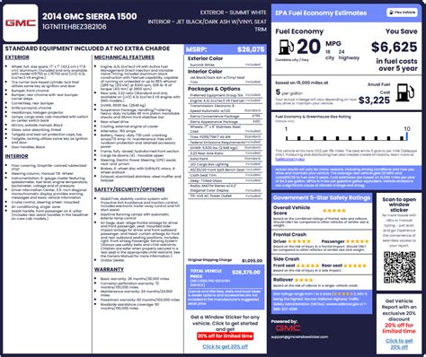 Gmc Vin Build Sheet Lookup Get Full Factory Specs In Pdf