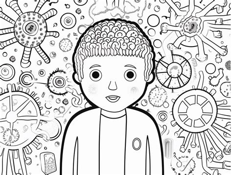 Immune System Joy For Coloring Coloring Page
