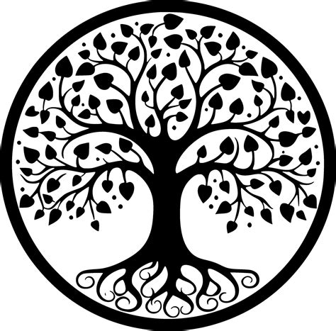 Tree Black And White Isolated Icon Vector Illustration 27208118 Vector Art At Vecteezy
