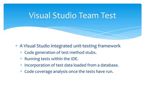 Unit Testing And Test Driven Development Using Vs Pptx