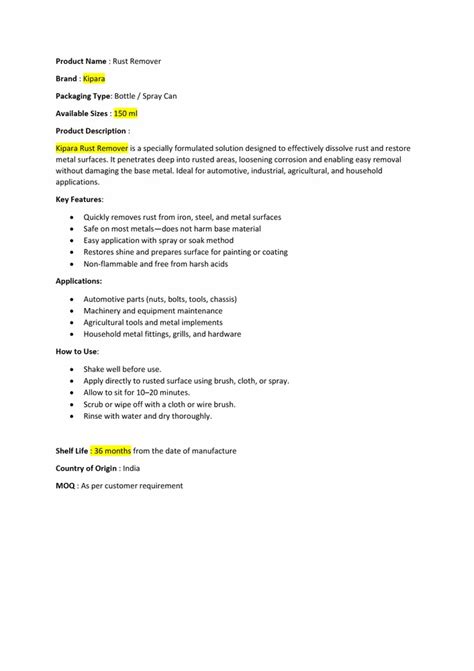 Rust Remover For Industrial Use At ₹ 100 Piece In Pune Id 2855961935530