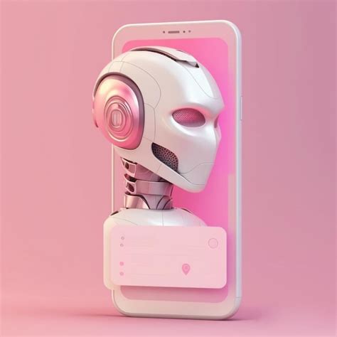 Premium Photo Futuristic Humanoid Robot With Ai In Screen Of