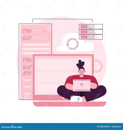 Backup Server Abstract Concept Vector Illustration Stock Vector Illustration Of Modern