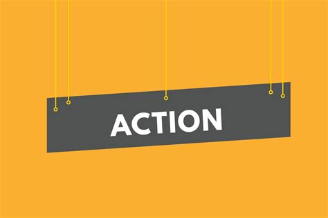 Action Text Button Action Sign Icon Label Sticker Web Buttons 23651581
