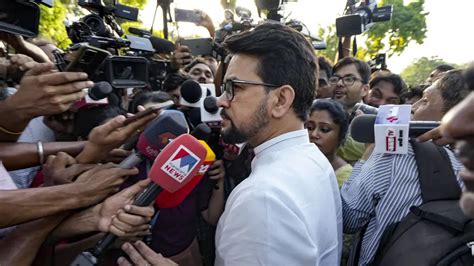 Charge Sheet Against Brij Bhushan By June 15 WFI Elections By June 30 Union Sports Minister