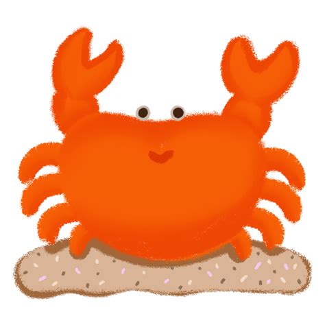 Crab On The Beach 25277050 Png