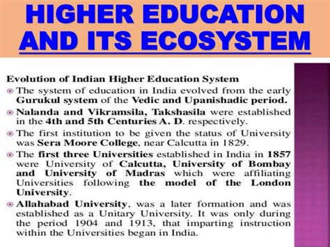 Higher Education And Its Ecosystem 2020 Pdf