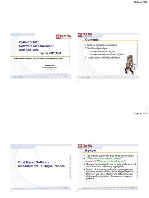 Cmu Cs 462 Software Measurement And Analysis Spring 2019 2020 Download Free Pdf Software
