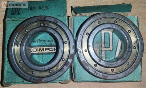2 Подшипника 206 Б1 т2 6206m 30х62х16 3гпз СССР купить в Москве цена 500 Р на Directlot Ru