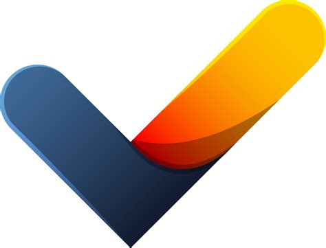 Abstract Check Mark Logo Illustration In Trendy And Minimal Style 13775134 Png