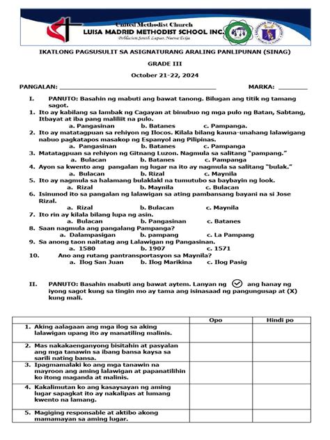 3rd Exam Grade 3 Pdf Water Liquids