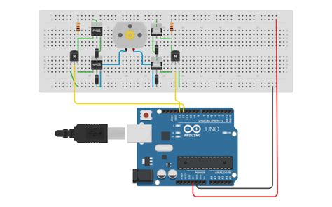 Circuit Design H Bridge Mosfet Tinkercad