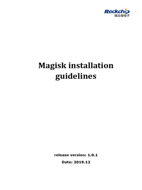 Rockchip User Guide Magisk Installation En Pdf Android Operating System Booting