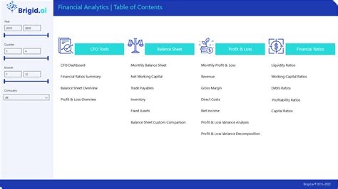 Finance Analytics 24 Dashboards Brigidai