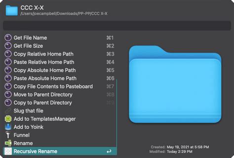 Rename Action — Rename Files And Folders Share Your Workflows Alfred App Community Forum