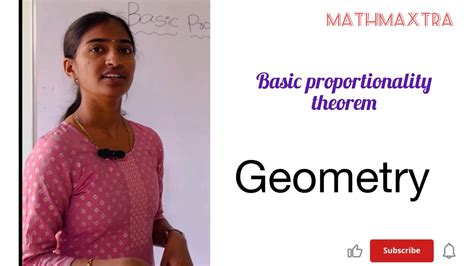 Geometry Concepts Part 19 Basic Proportionality Theorem Maths By