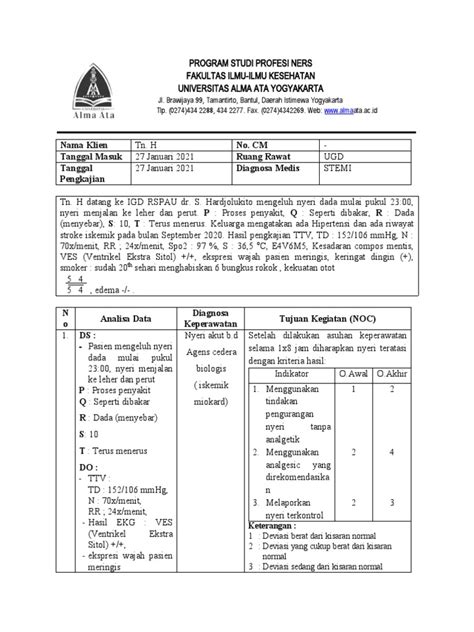 Igd Resume Ke 2 Stemi Pdf