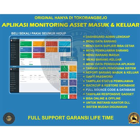 Jual Aplikasi Web Source Code Sistem Informasi Inventaris Monitoring Aset Php 7 Mysqli Lengkap